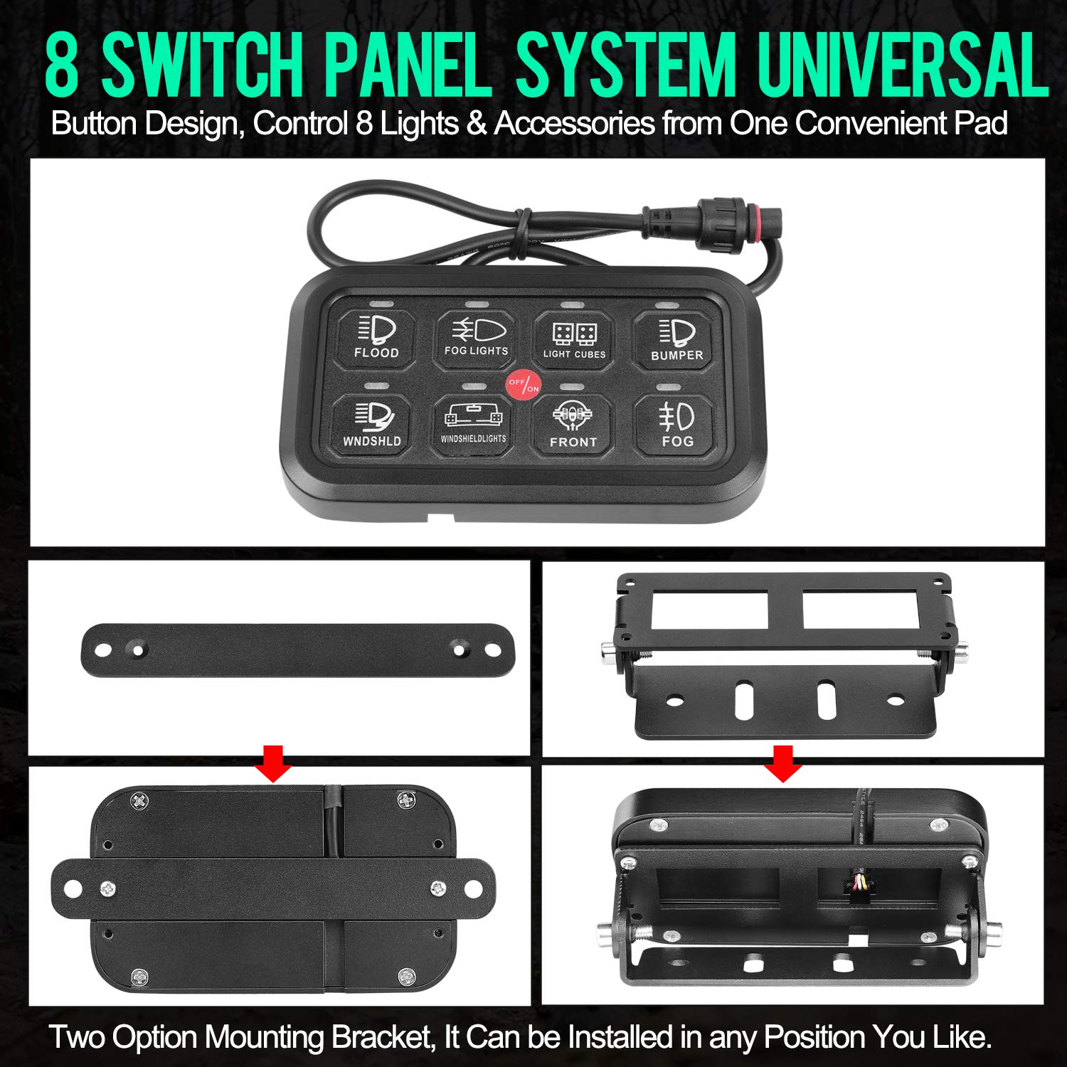 8 Gang Switch Panel Kit - SMK Fabrication