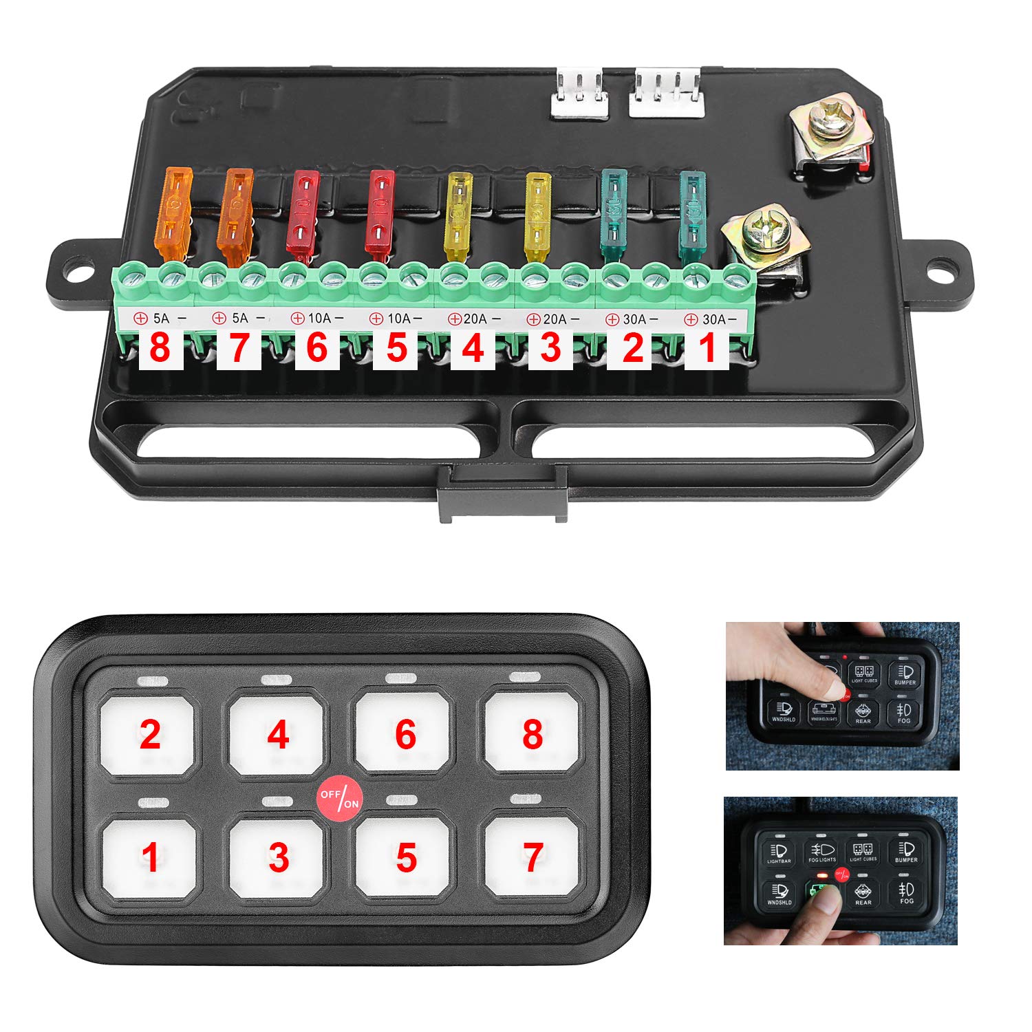 8 Gang Switch Panel Kit - SMK Fabrication